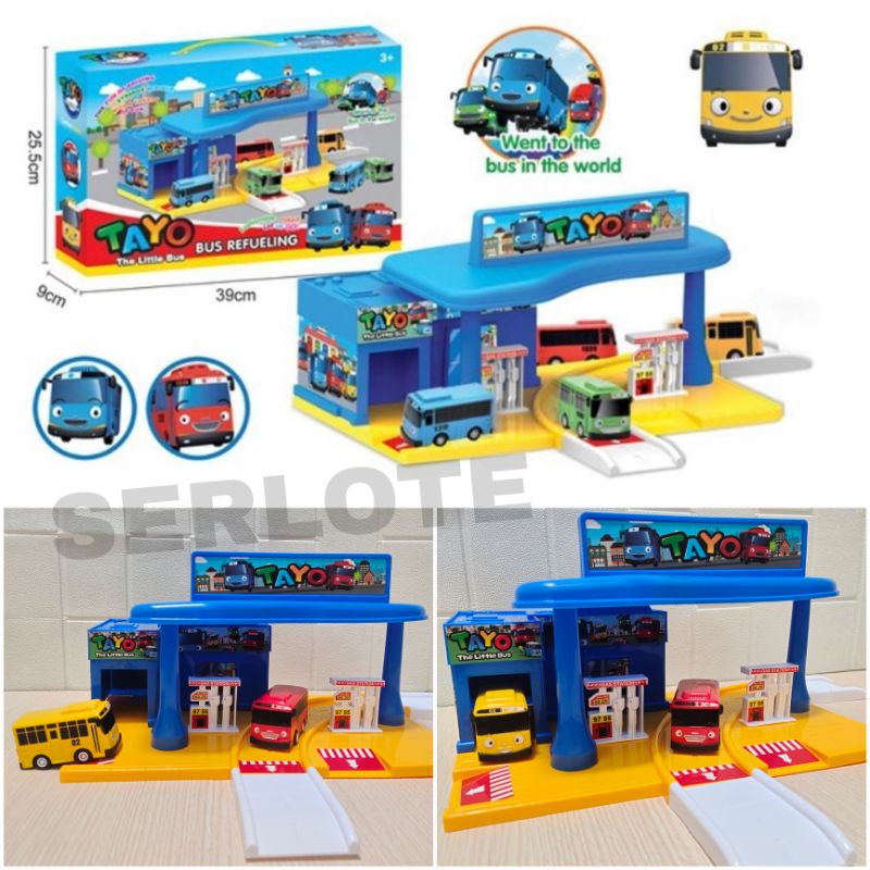 Jual Mainan Anak Parking Lot Tayo Parking Area The Little Bus Tayo | Shopee Indonesia
