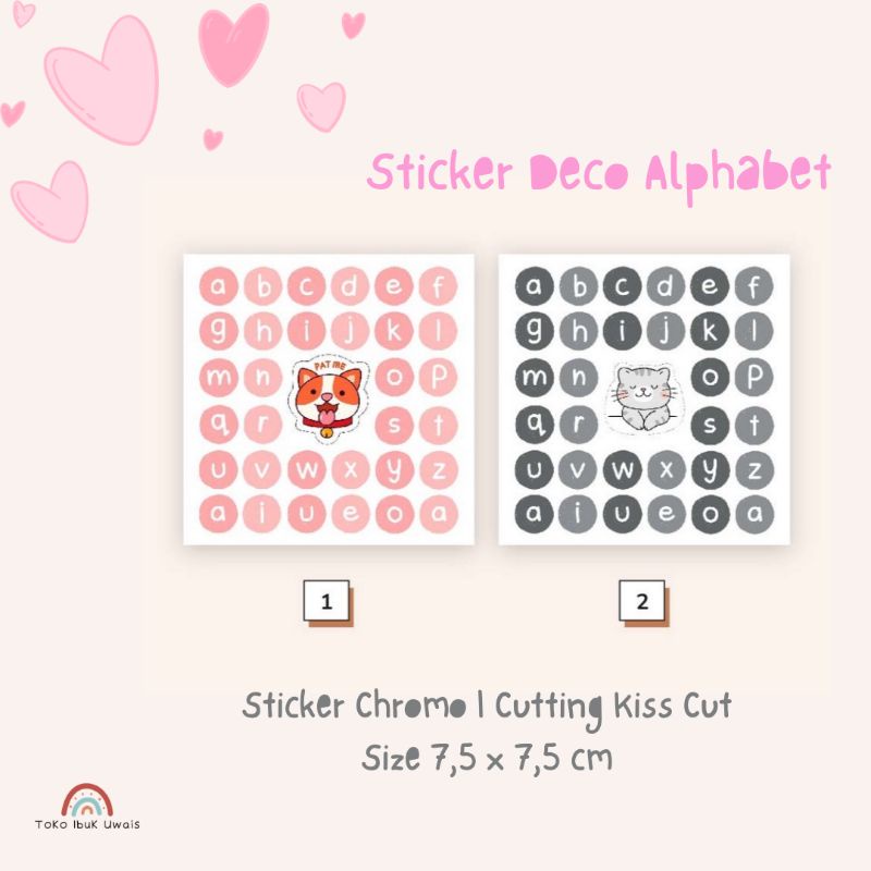 Jual STICKER DECO ALPHABET COMEL | Shopee Indonesia