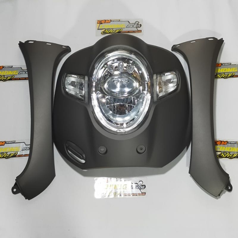 Jual paketan depan scoopy donat k93 panel lampu sen sayap coklat dof ...