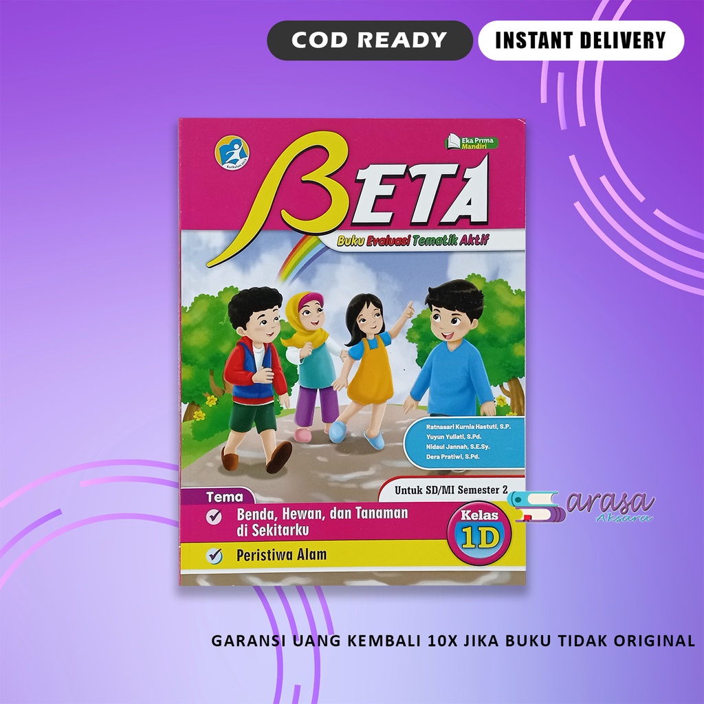 Jual BUKU BETA TEMA 1D KELAS 1 BENDA, HEWAN DAN TANAMAN DISEKITARKU ...