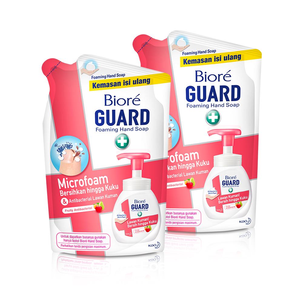 Jual Biore Guard Foaming Hand Soap Fruity Antibacterial Refill 2 x 250 ...