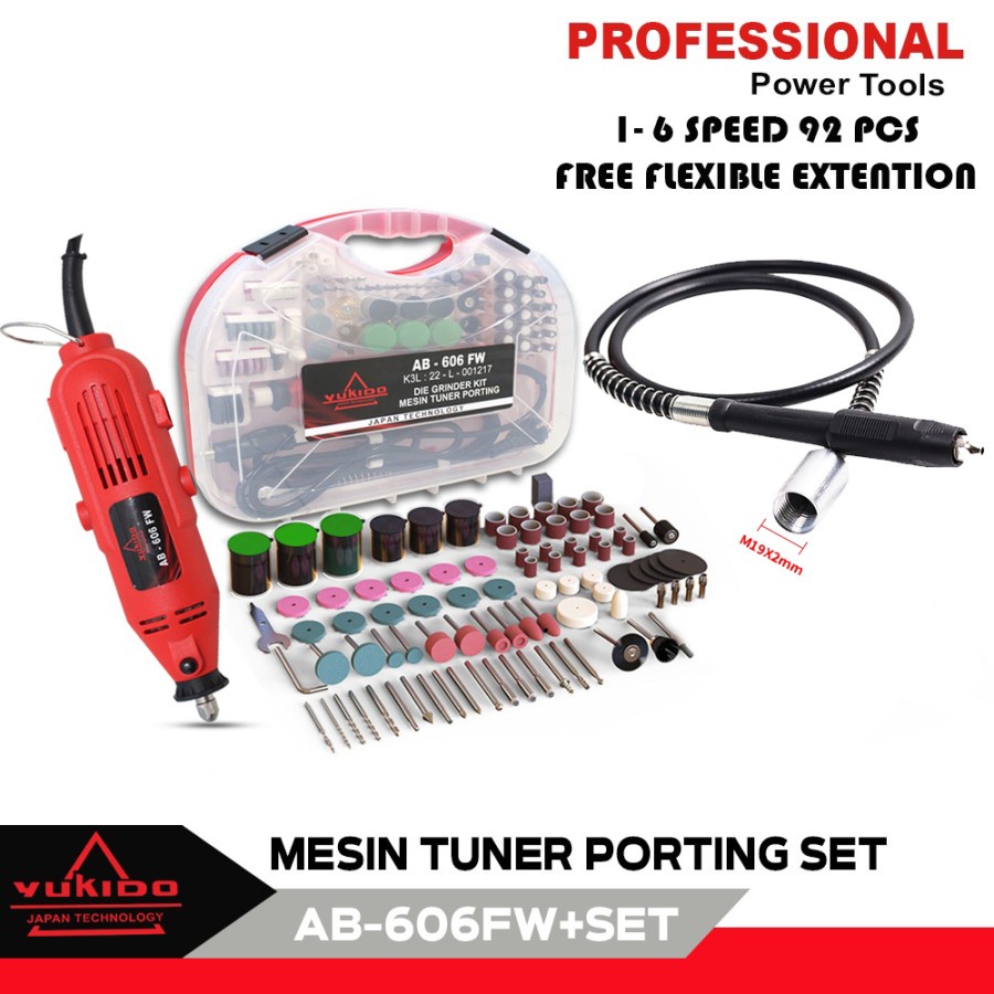 Jual Mini Die Grinder 95 Pcs set J-211 Gerinda Mini by YUKIDO POWER Tools 95pc set bor ukir mini ...