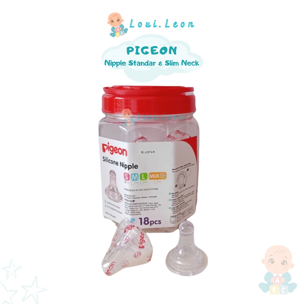 Jual Pigeon Dot Botol Bayi Nipple Peristaltik Karet Dot Botol Susu ...