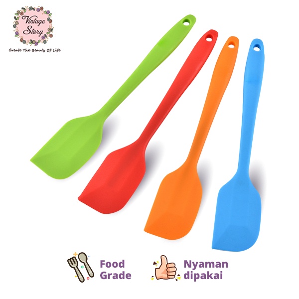 Jual Spatula Scraper Silikon Besar Tahan Panas Anti Lengket Bahan Food ...