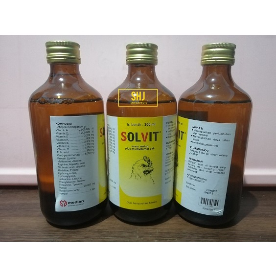 Jual SOLVIT 300 ML (ASAM AMINO LENGKAP UNTUK HEWAN) | Shopee Indonesia