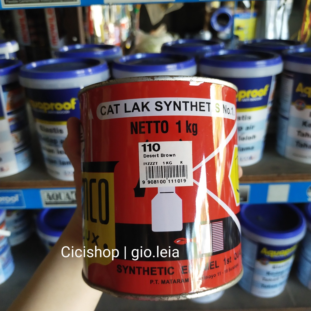 Jual Cat Kayu & Besi Emco Lux 1 kg no 110 Desert Brown | Cat pagar ...