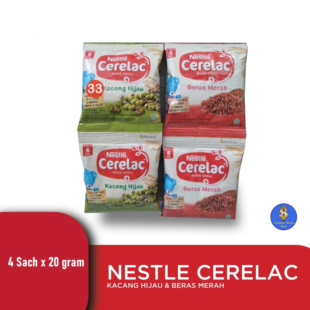 Jual Nestle Cerelac Bubur Sereal Bayi 4 Sachet x 20 gram All Variant ...
