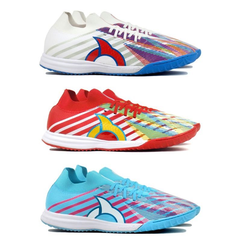 Jual Sepatu Futsal Ortuseight Catalyst GLITCH IN - White Ortred Aqua ...