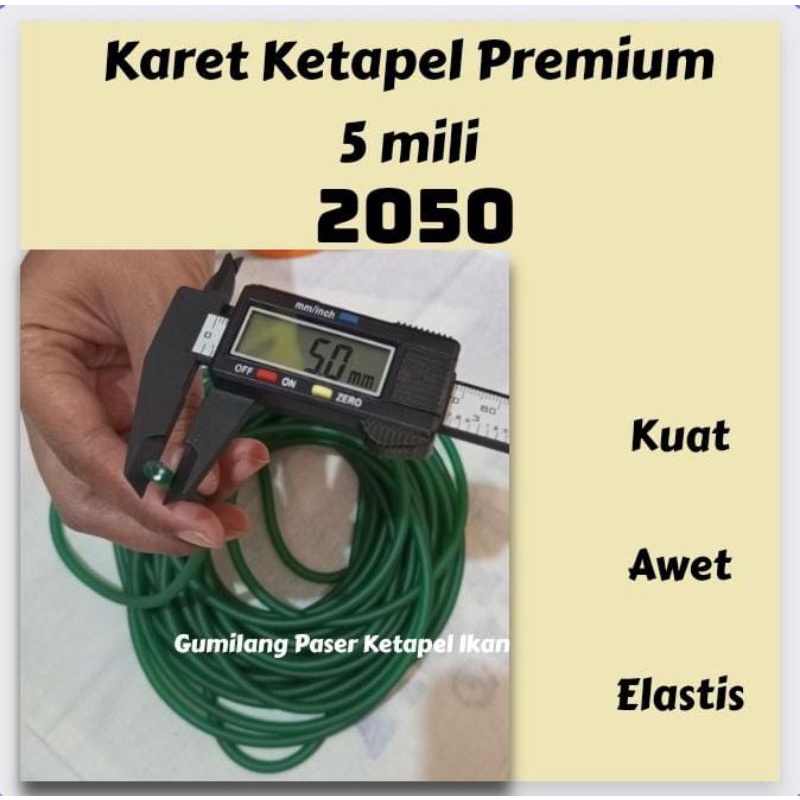Jual karet ketapel slingshot 5mili GREEN ICE ijo tua 2050 panjang 50cm ...