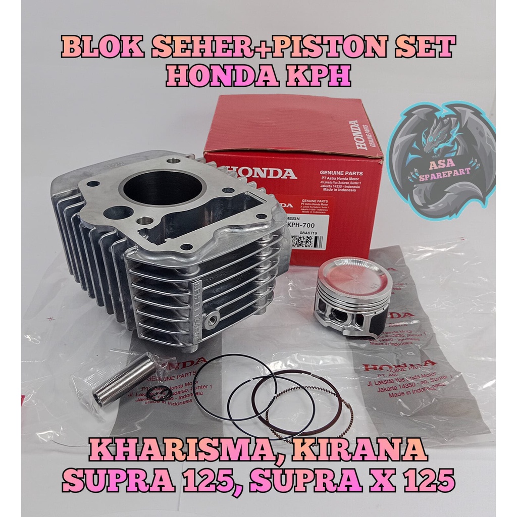 Jual BLOK + Seher Set Kph Motor Honda KARISMA , SUPRA X 125 Karbu , Supra x 125 Helm In Carbu ...