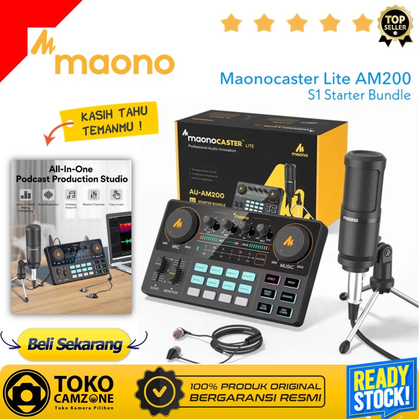 Jual Maonocaster Lite AU-AM200 S1 Starter Kit Portable Podcast Console ...