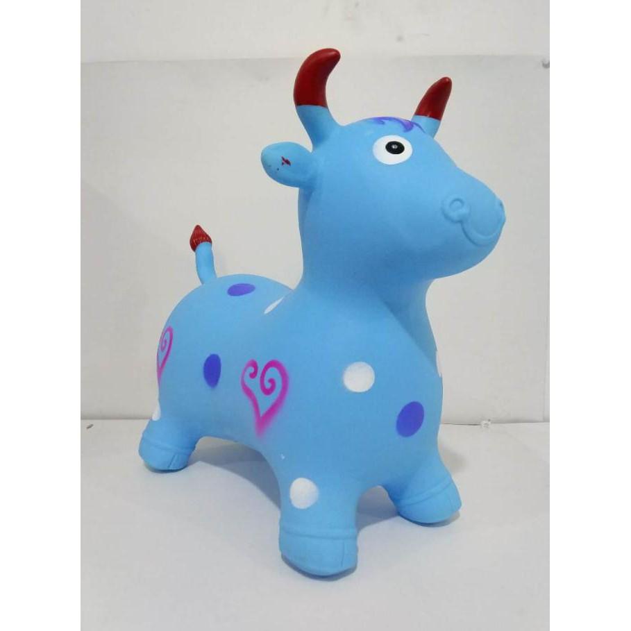 Jual MAINAN SAPI KARET BUNYI ADA MUSIK - ANIMAL JUMPING MUSIK DAN LAMPU ...