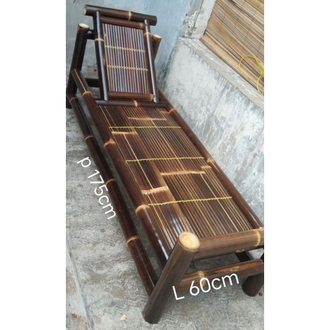 Jual kursi bambu hitam/Wulung, kursi tamu, kursi malas, kursi tamu ...