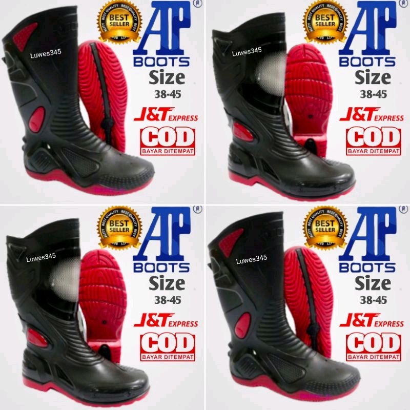 Jual Sepatu Ap boots moto 23 septu biker bermotor berkebun kedinasan ...