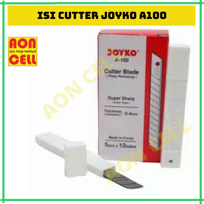 Jual isi cutter kecil a100 a 100 joyko cutter blade | Shopee Indonesia