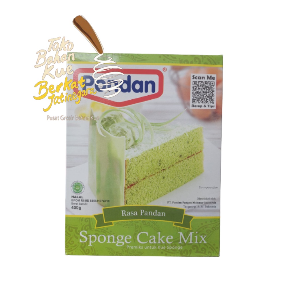 Jual PONDAN SPONGE CAKE MIX 400 GR / TEPUNG PREMIX SPONGE CAKE | Shopee ...