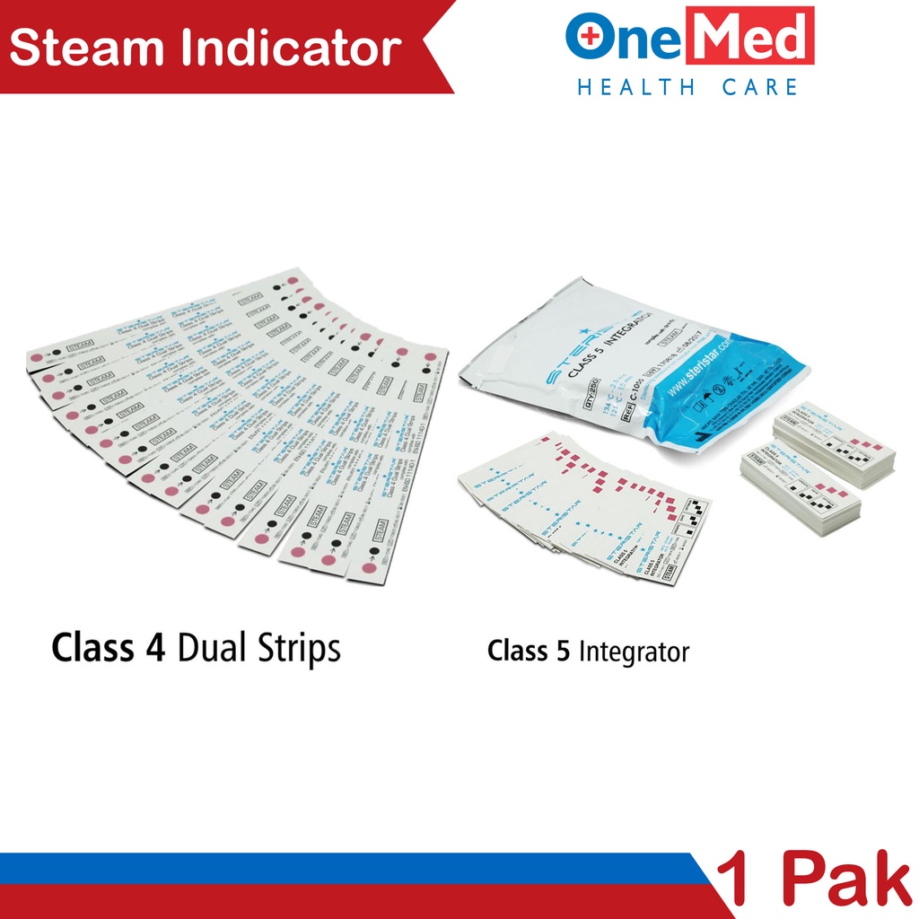 Jual Steam Indicator Class 4 Dual Strip (isi 250x2) Steri Star / Steam ...