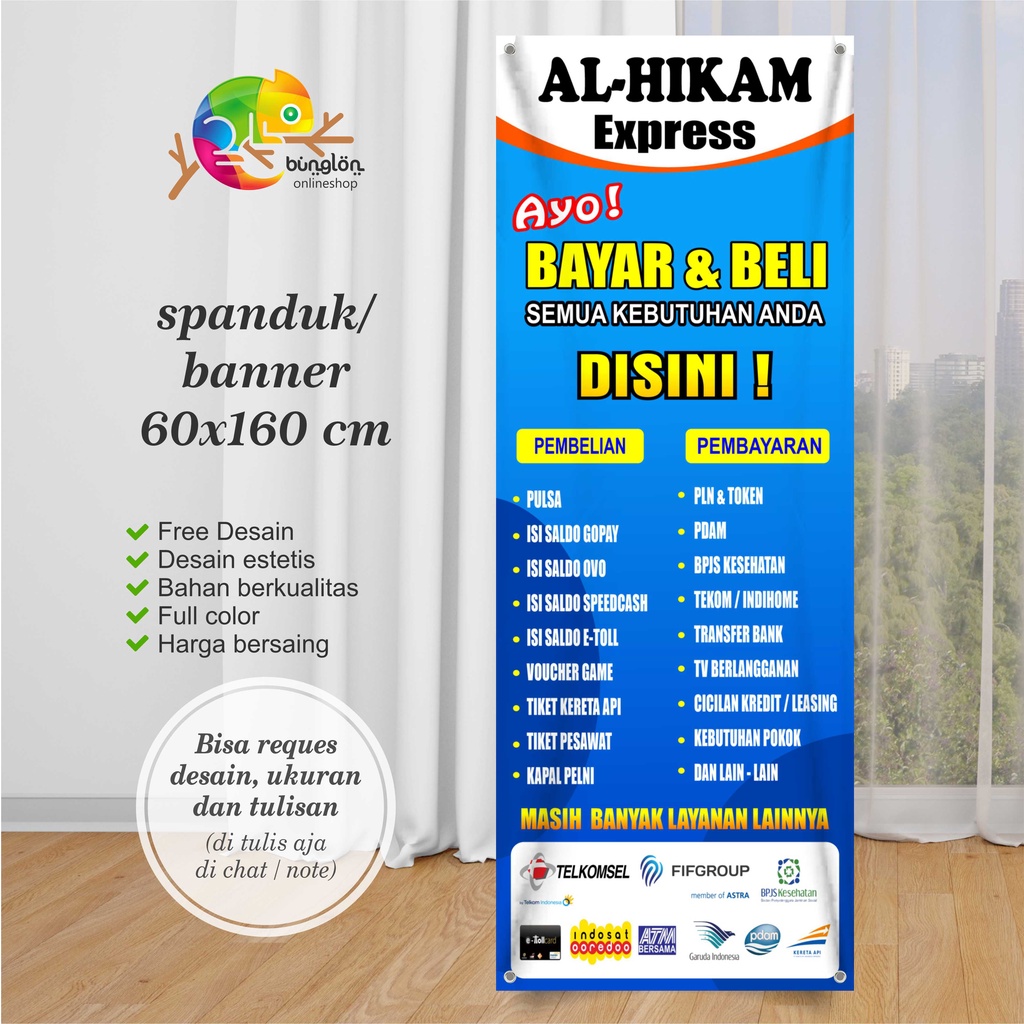 Jual Size 60x160 Cm Spanduk, Banner Pembayaran & Pembelian Semua ...