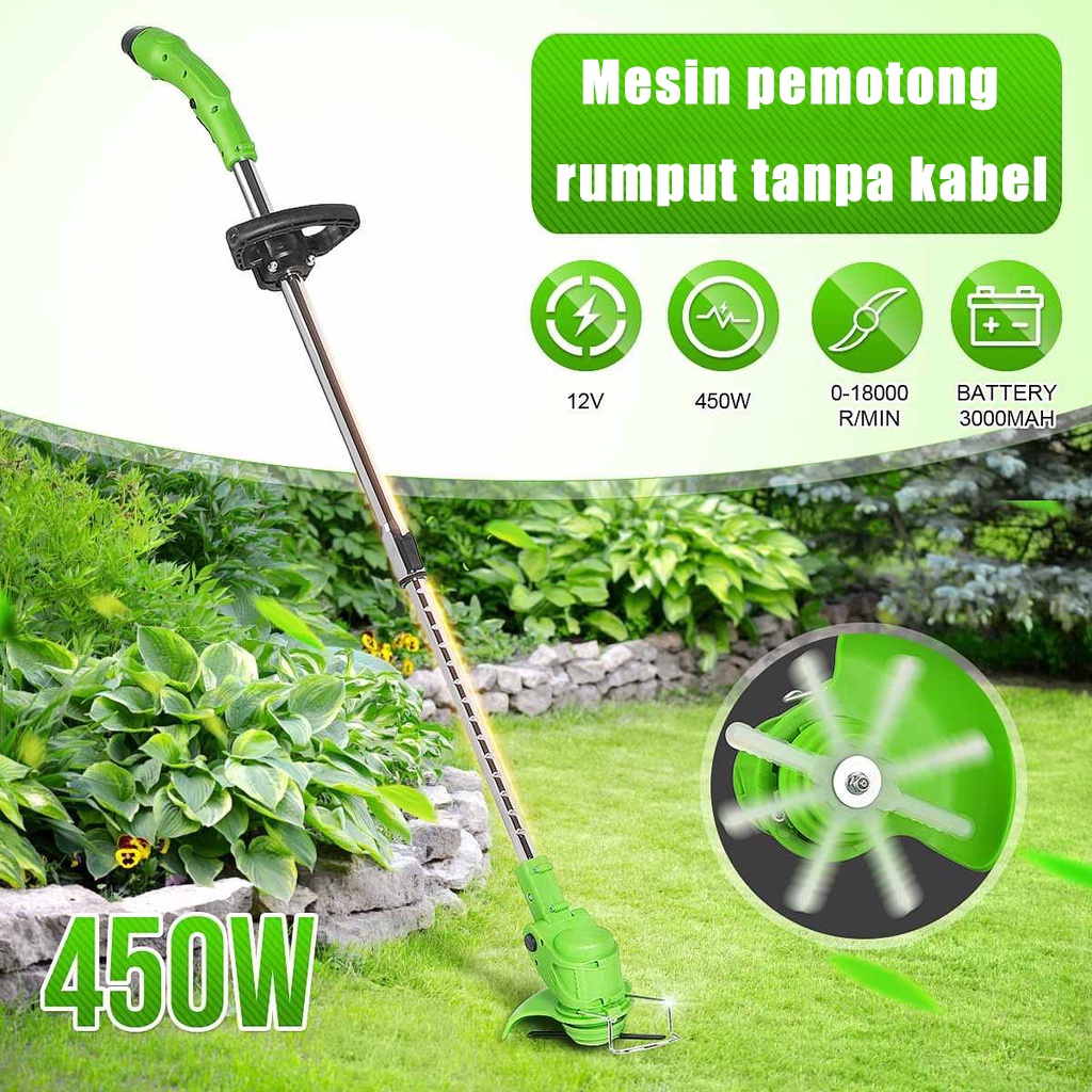 Jual Mesin Potong Rumput Baterai Mesin Pemotong Rumput Taman Alat ...