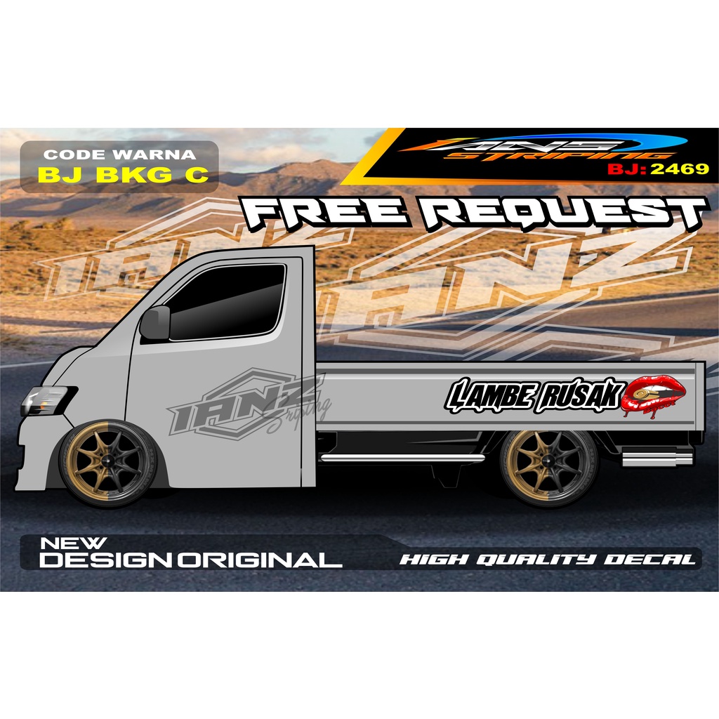 Jual STIKER DECAL TULISAN BAK SAMPING GRANMAX PICK UP / STICKER BAK ... Jual STIKER DECAL TULISAN BAK SAMPING GRANMAX PICK UP / STICKER BAK ...