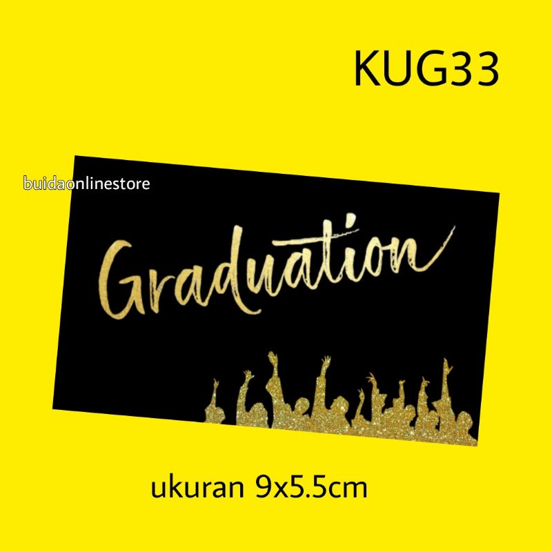 Jual Kartu Ucapan / Stiker Happy Graduation Wisuda Greeting Cards ...