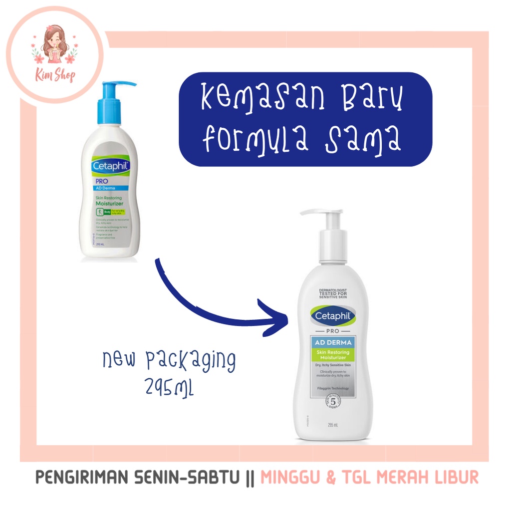 Jual KIM SHOP CETAPHIL PRO AD Derma Skin Restoring Moisturizer 295ml Lotion Kulit Gatal Kering ...