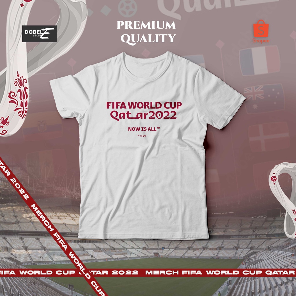 Jual Kaos Merchandise FIFA WORLD CUP QATAR 2022 Premium Quality ...