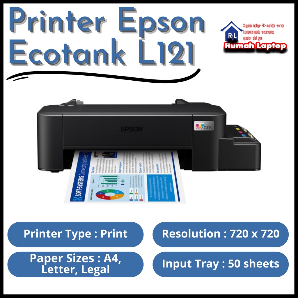 Jual Printer Epson Eco tank L121 a4 ink tank printer | Shopee Indonesia