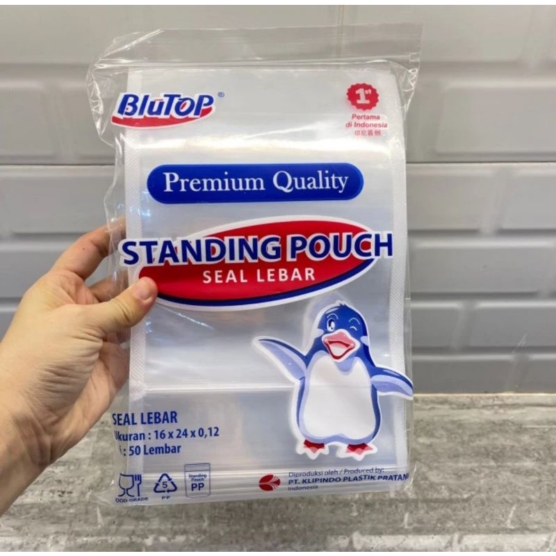 Jual (Grosir) STANDING POUCH 16x24. STP DOBEL DOUBEL SEAL / PLASTIK BERDIRI KLIP STANDING POUCH ...