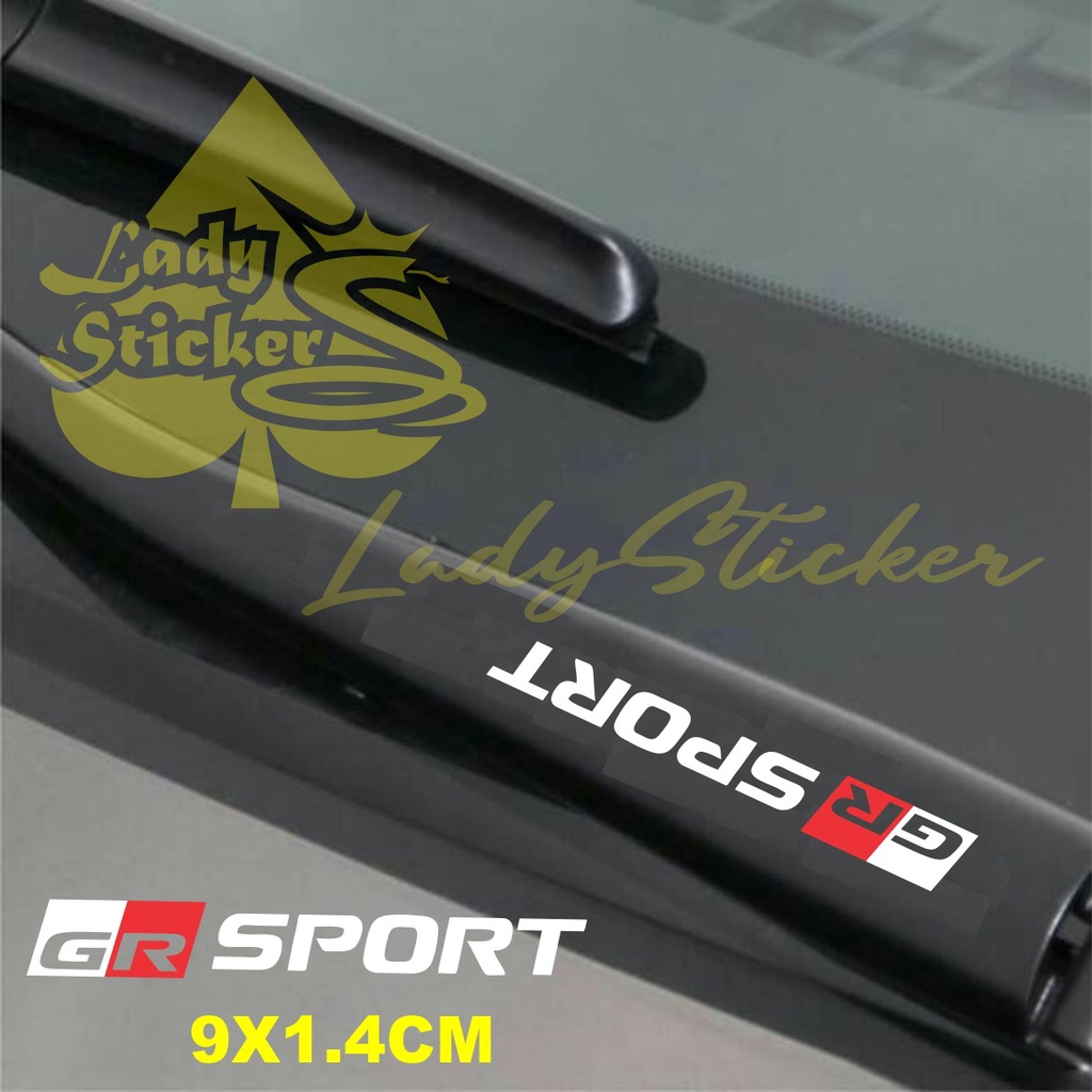 Jual Stiker Wiper Mobil Logo gr sport cutting sticker mobil toyota gr ...