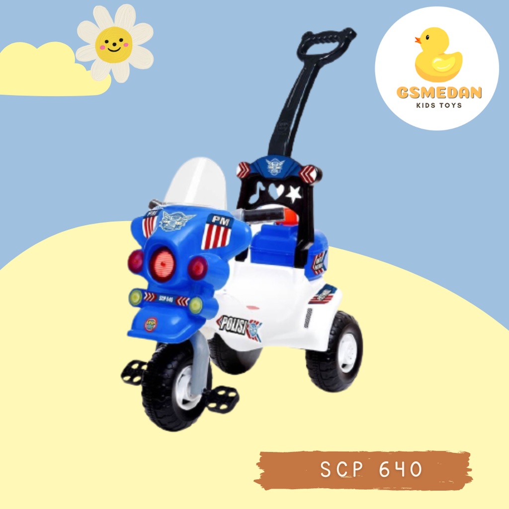 Jual Mainan Anak Sepeda anak roda tiga Tricycle SCP 640 Maenan Anak ...