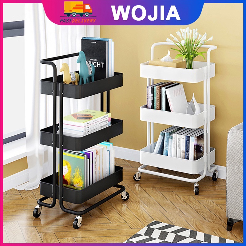 Jual Rak Troli Serbaguna Susun Roda, Keranjang Roda Susun, Rak Baja ...