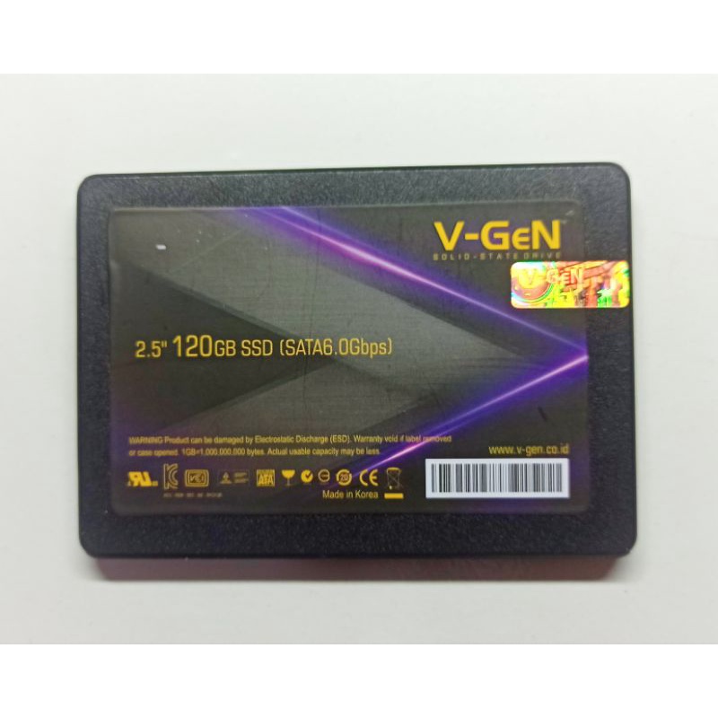 Jual SSD VGEN V-Gen 120GB SATA-III 2nd | Shopee Indonesia