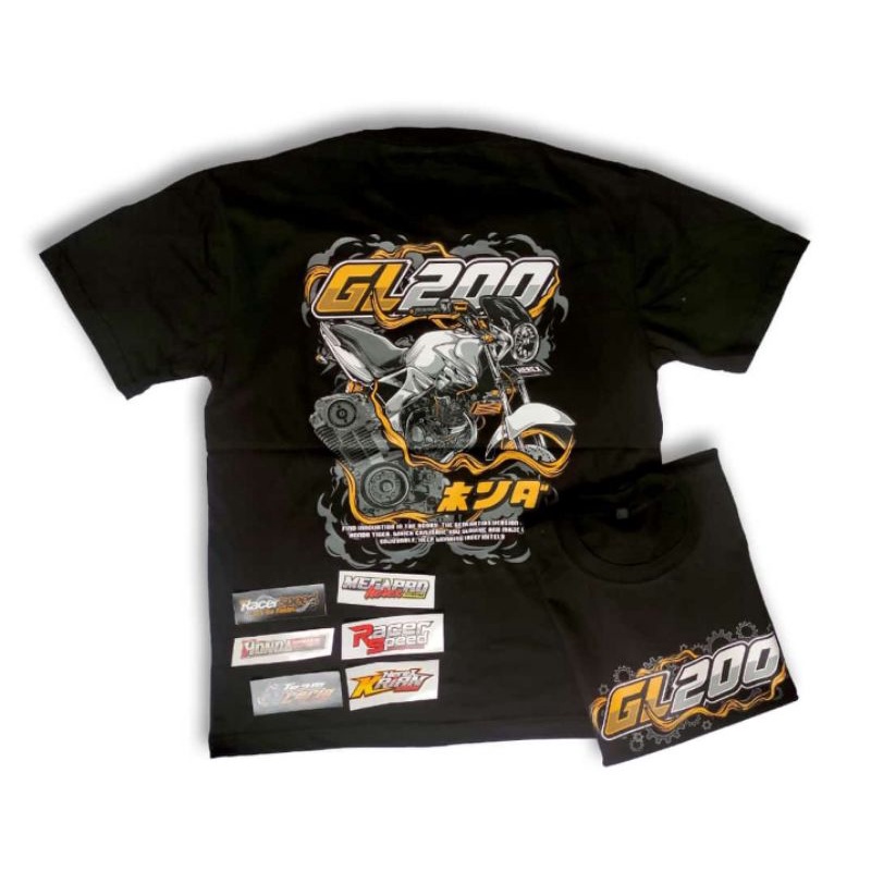 Jual kaos gl200 ,honda tiger, (bonus stiker) | Shopee Indonesia