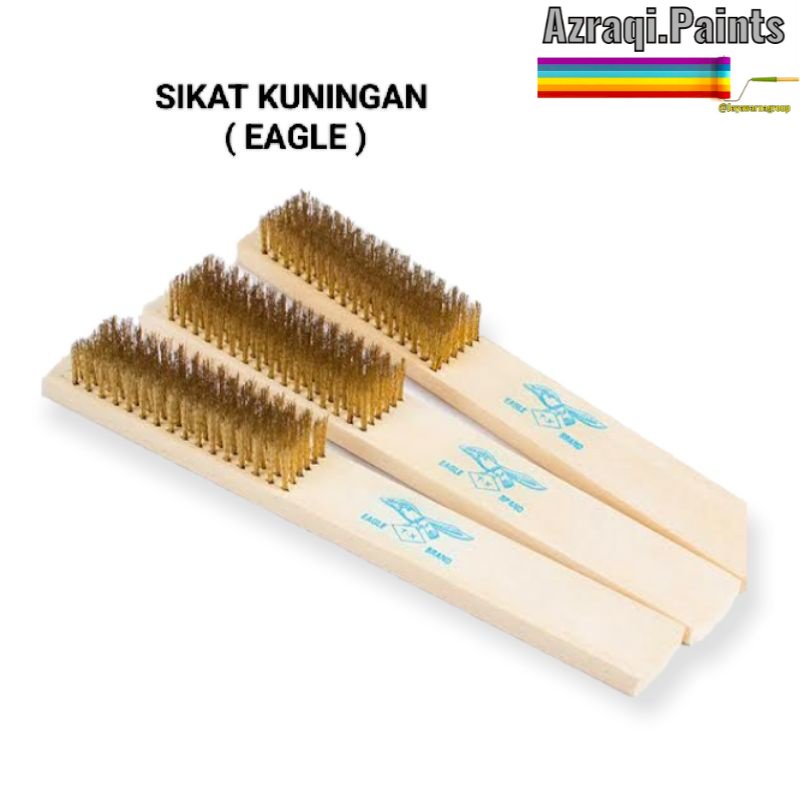 Jual SIKAT KAWAT KUNINGAN 8 BARIS ( EAGLE ) / SIKAT BESI HALUS/WIRE BRUSH | Shopee Indonesia