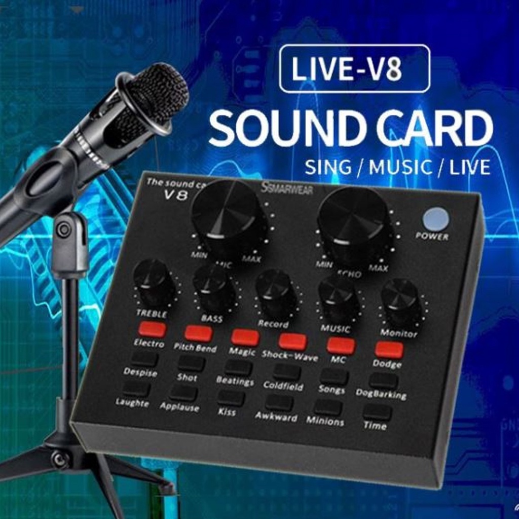 Jual A3 Soundcard v8 Paket Lengkap Plus Bluetooth Behringer USB ...