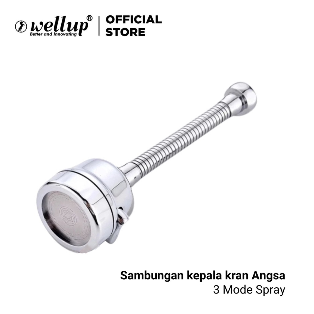 Jual Wellup Sambungan Kepala Kran Keran Angsa Dapur Flexible Fleksibel ...
