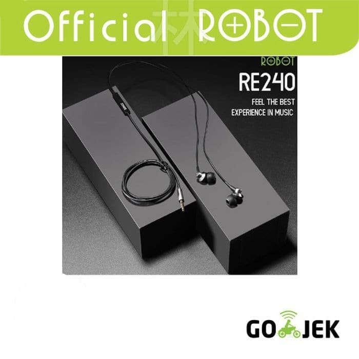 Jual Earphone Headset Robot Re240 Original Resmi | Shopee Indonesia