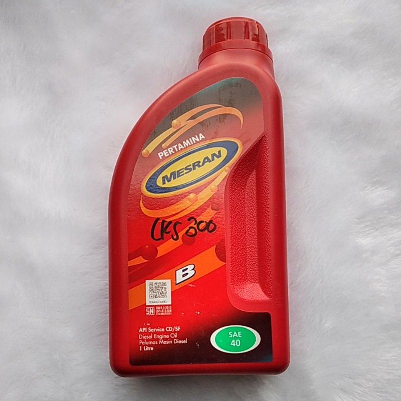 Jual Oli mesran B sae 40 1liter/oli diesel asli PERTAMINA | Shopee ...