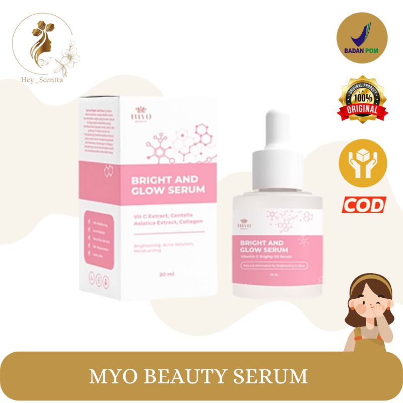 Jual (PROMO) MYO SERUM BRIGHT & GLOW SERUM/MAYRA BRIGHT & GLOW SERUM 20ml. MAYRA SERUM 100% ...