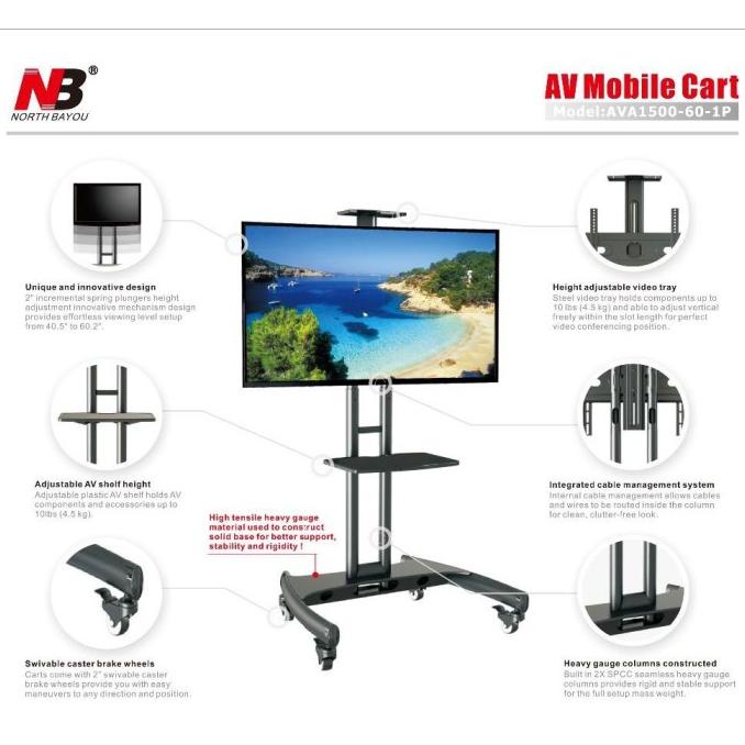 Jual Standing Bracket Breket Brecket Tv Lcd Nb Ava 1500 -60-1P 32"-65 ...