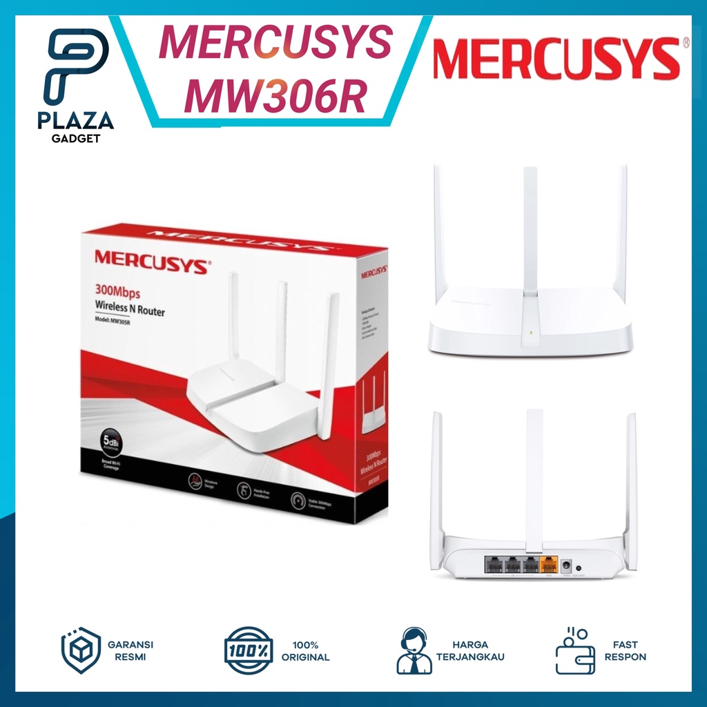 Jual Router Mercusys MW306R 300 Mbps WI-FI Multi-Mode Wireless N Router ...