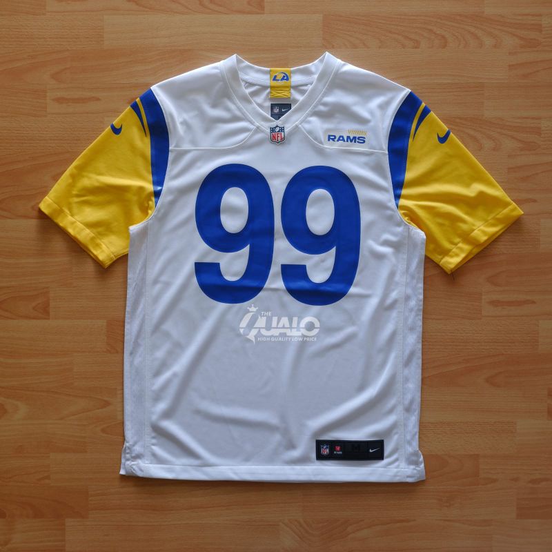 Jual Jersey Pria NIKE Men NFL Los Angeles Rams 99 Donald Jersey White ...