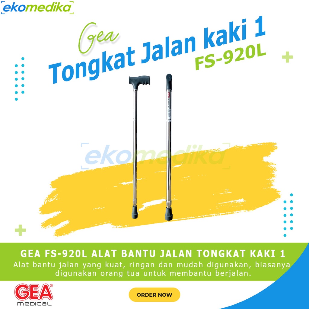 Jual GEA Tongkat kaki 1 Aluminium GEA FS 920 L / Alat Bantu Jalan FS920 L / Tongkat Bantu Jalan ...