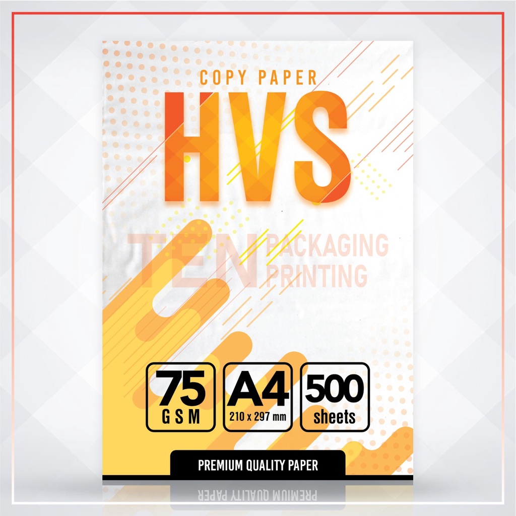 Jual Kertas HVS A4 75gsm (Harga per Rim, Isi 500 lembar) HVS A4 ...