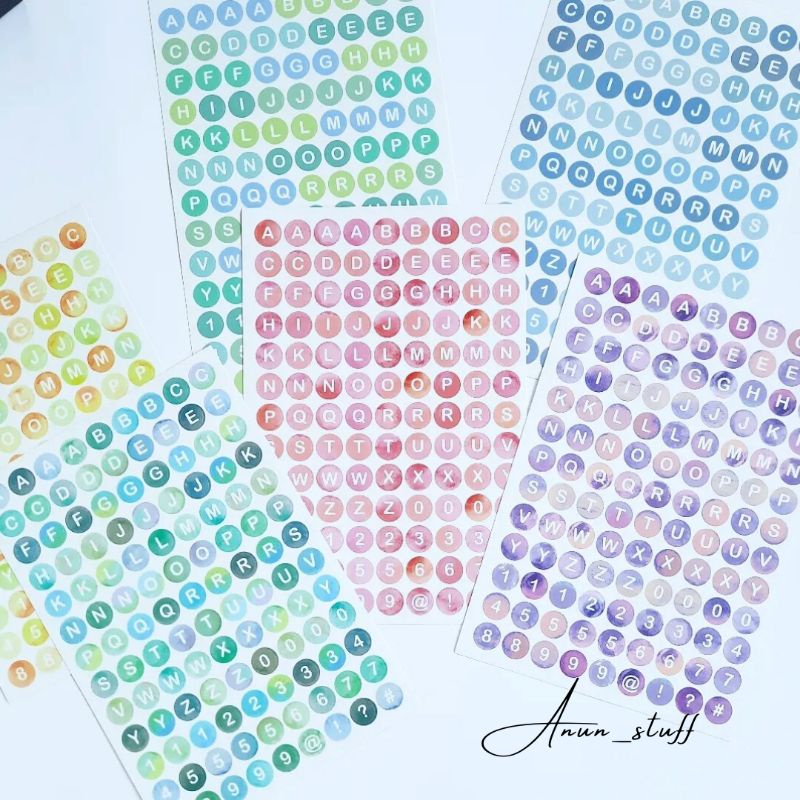 Jual Sticker Alphabet Stiker Huruf Lembaran | Shopee Indonesia