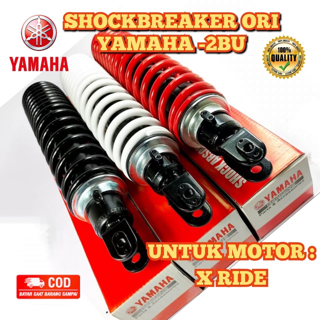 Jual ORI shockbreaker Yamaha 2BU XRide shokbreker x ride merah putih ...