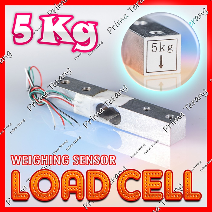 Jual 5Kg Load Cell Weighing Sensor Berat Timbangan Strain Gauge 5 Kg ...