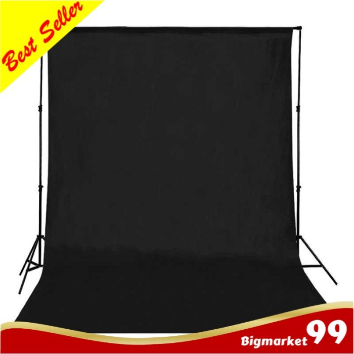 Jual Backdrop Studio Fotografi 200 x 280 cm Background Hitam Putih ...