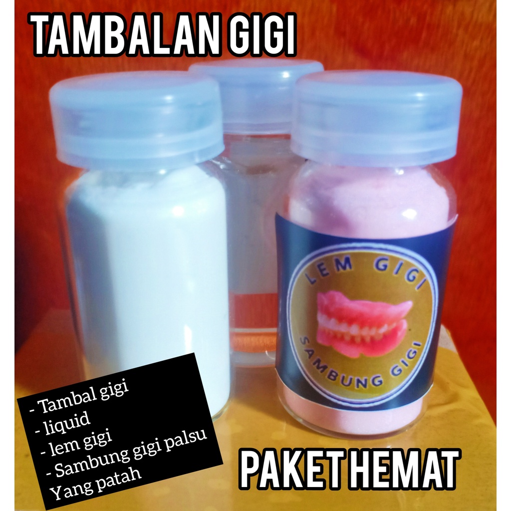 Jual Tambalan gigi - bahan tambal gigi - lem gigi palsu - sewarna gusi ...